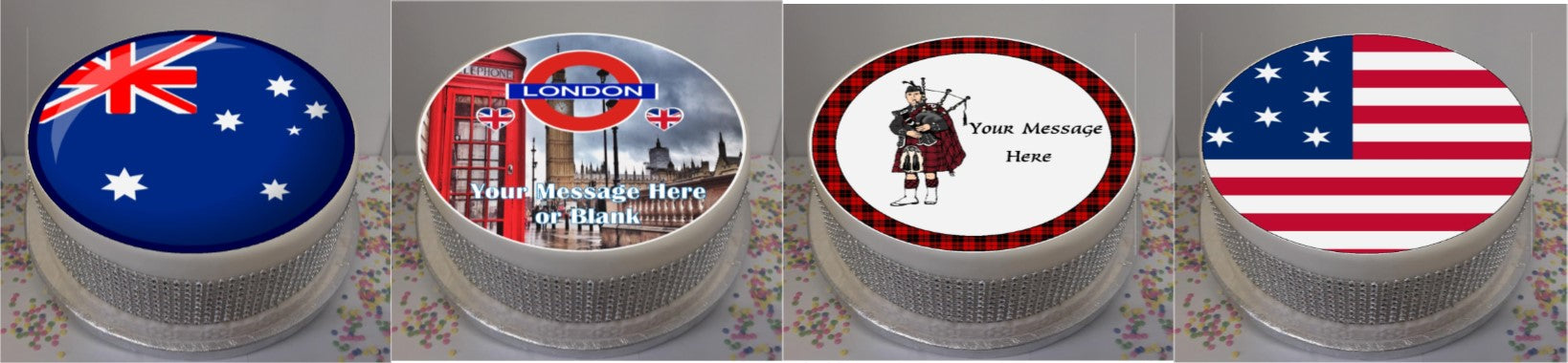 Flags / Countries 8" Icing Sheets – Sprinkles & Toppers Ltd