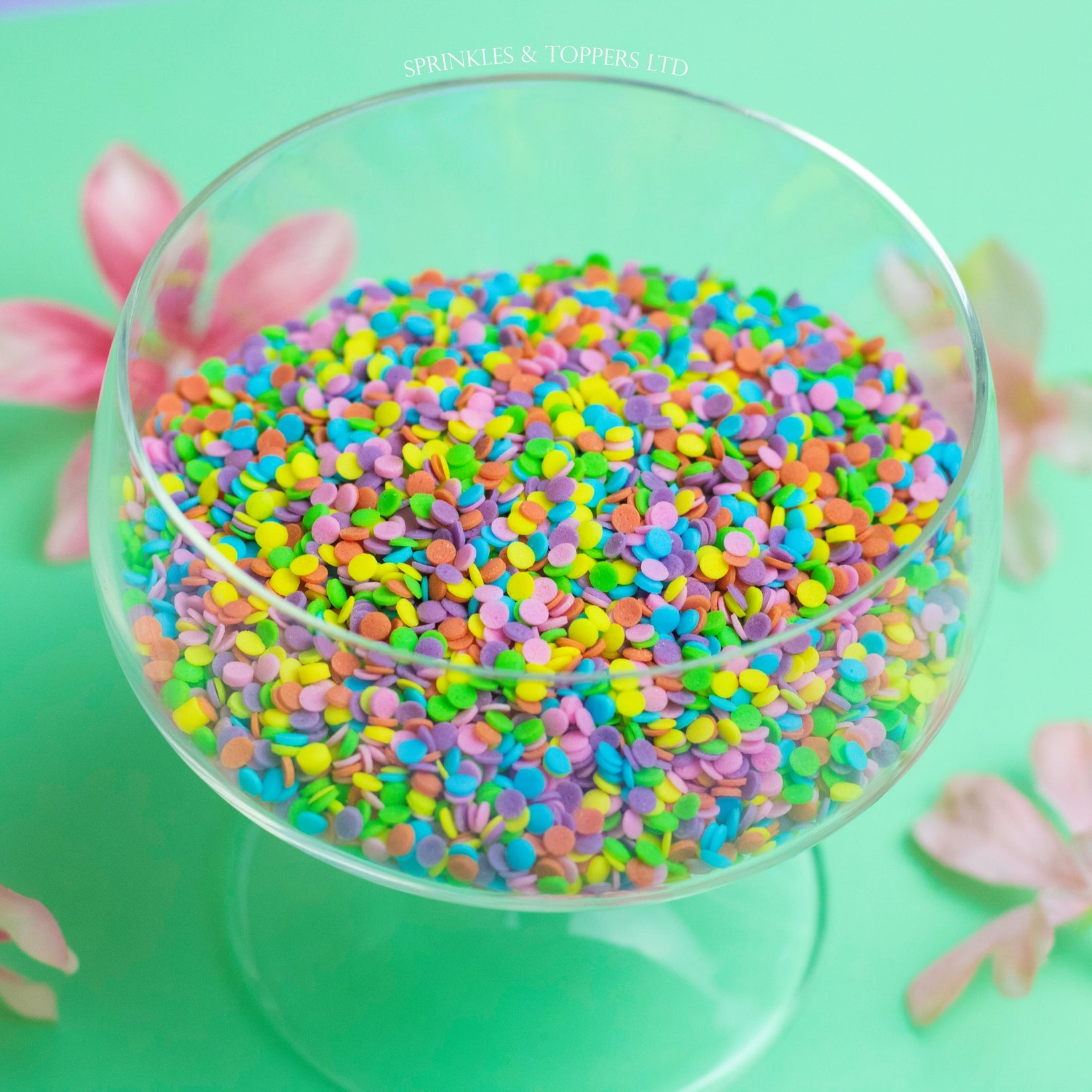 3mm Matt Rainbow Bake Stable Confetti / Funfetti – Sprinkles & Toppers Ltd